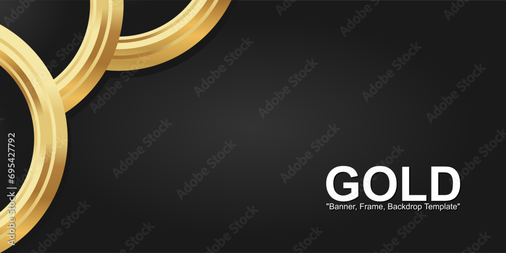 Abstract Gold background for banner, backdrop, flyer. Golden background ...
