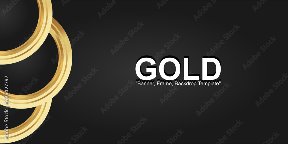 Abstract Gold background for banner, backdrop, flyer. Golden background ...