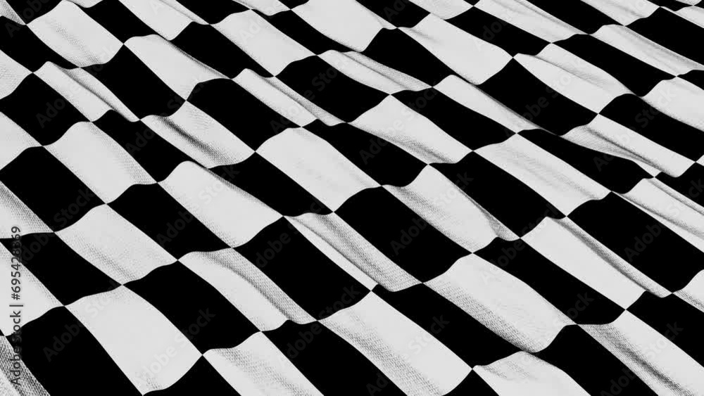 Checkered Race Flag Check Flag wavy silk fabric fluttering Racing Flags ...