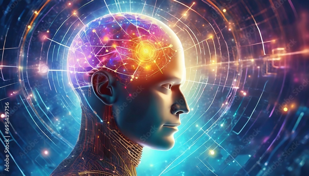 Artificial intelligence in humanoid head with neural network thinks ...