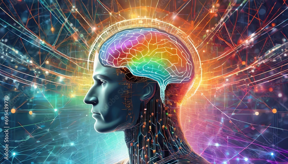 Artificial intelligence in humanoid head with neural network thinks ...