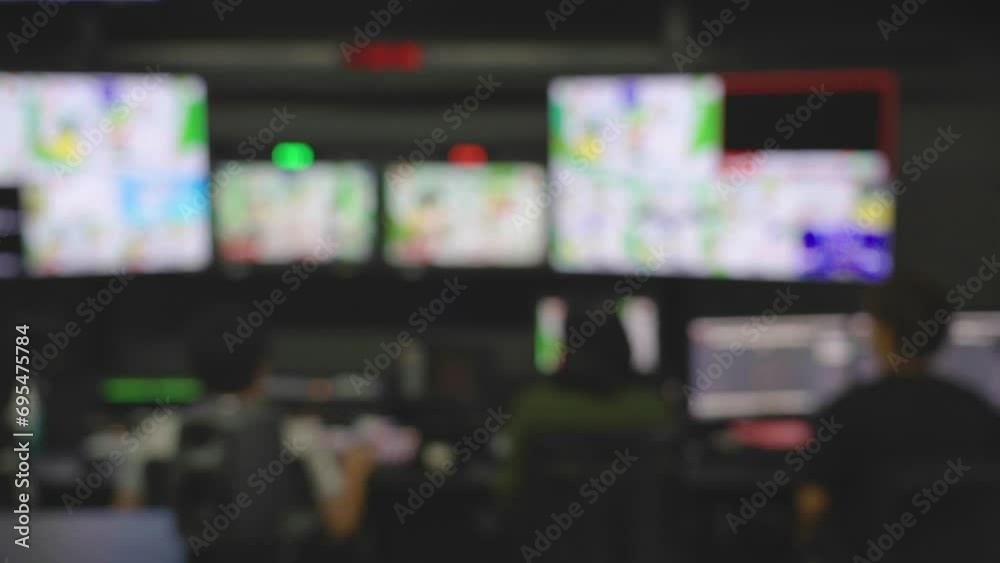 Newsroom Background for News Broadcasts, Broadcast Tv Studio Production ...
