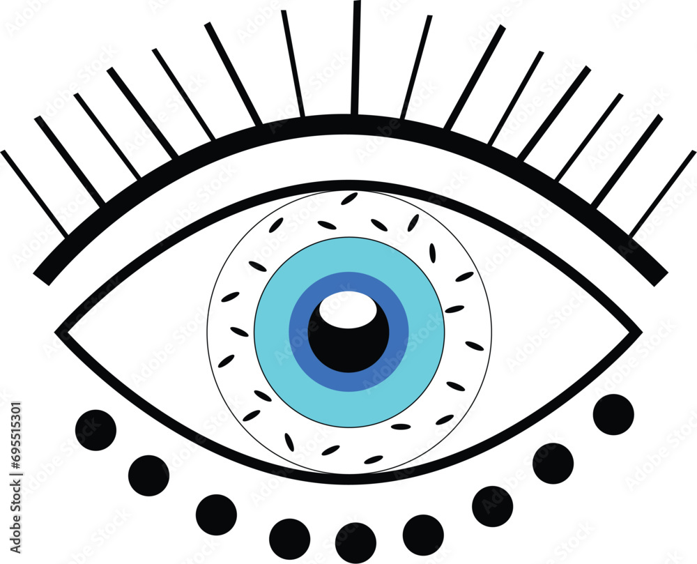 Artistic Eye Illustration Captivating Visual Art Stock Vector | Adobe Stock