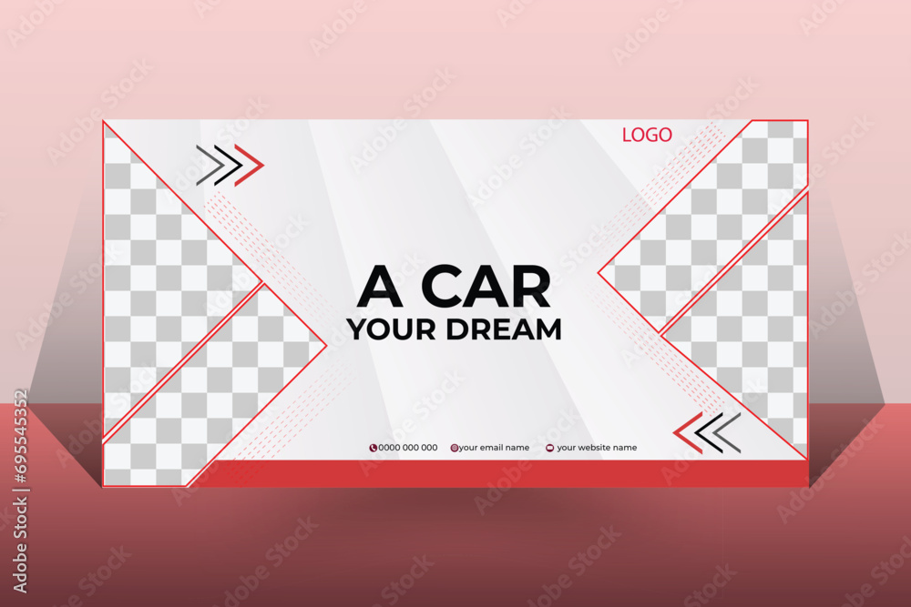 Professional car sale Facebook cover page timeline web ad banner ...