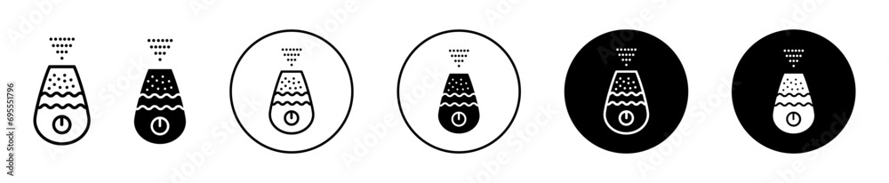 Humidifier icon. household dehumidifier ionizer or air purifier ...