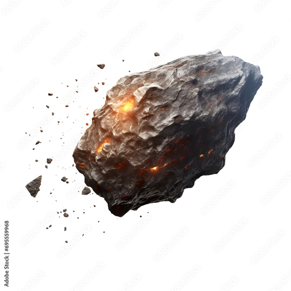 comet, meteor, space meteorite isolated on transparent background, cut ...