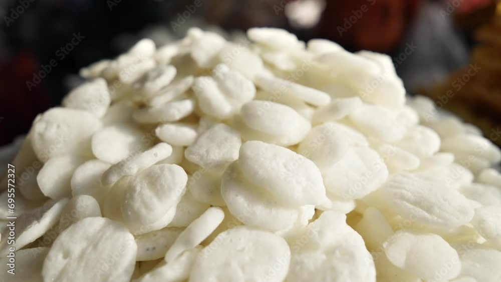 Batasha is a traditional Indian sweet made from sugar, often enjoyed ...