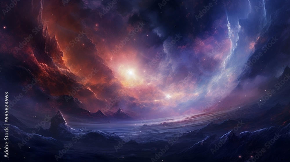 Abstract representation of exploration and discovery showcased through ...