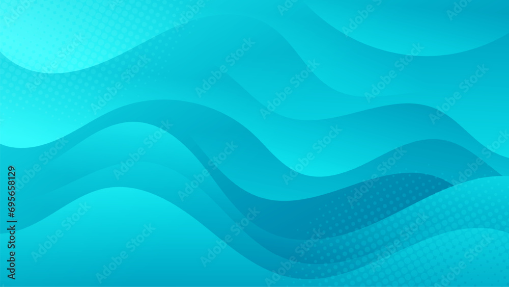 Abstract Blue Background with Wavy Shapes. flowing and curvy shapes ...