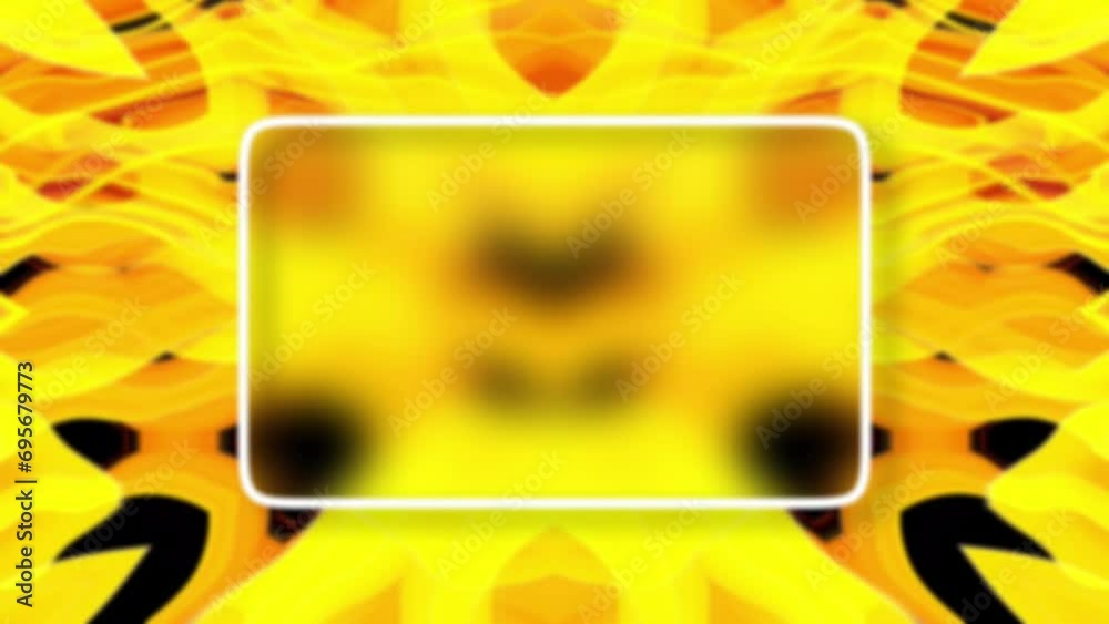 Glass morphism rectangle with abstract gradient blur and frame element ...