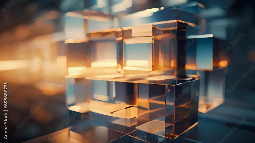 A series of blurred, overlapping images merge into a single, clear ...