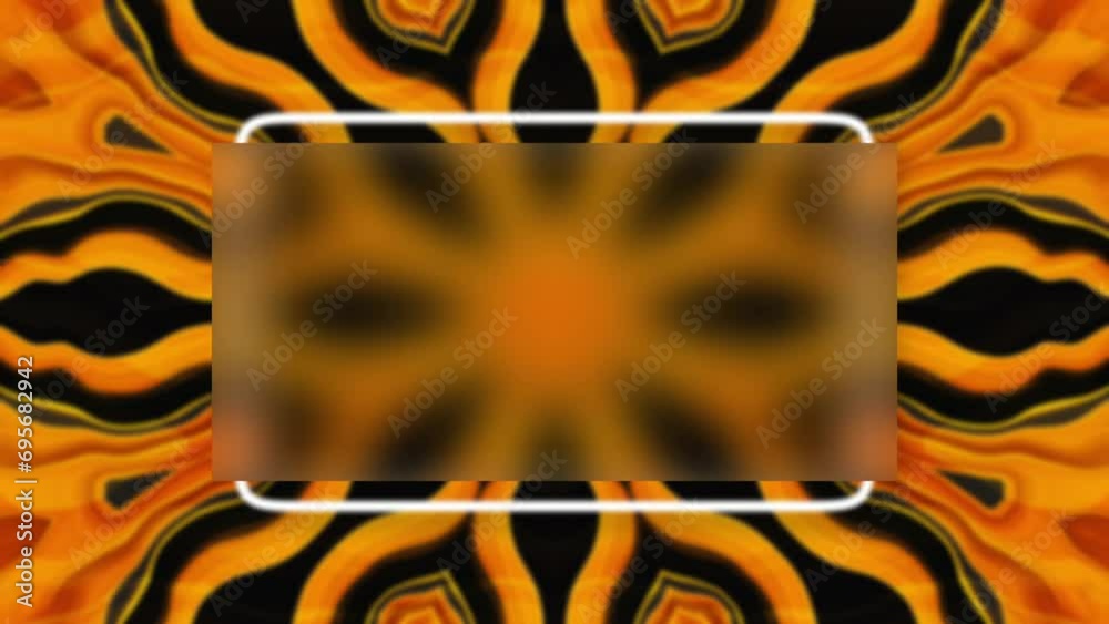 Glass morphism rectangle with abstract gradient blur and frame element ...