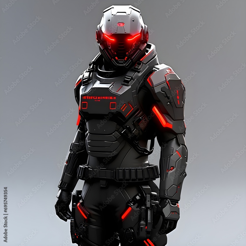 scifi futurisitc scifi soldier, dark emprie scifi soldier, cyberpunk ...