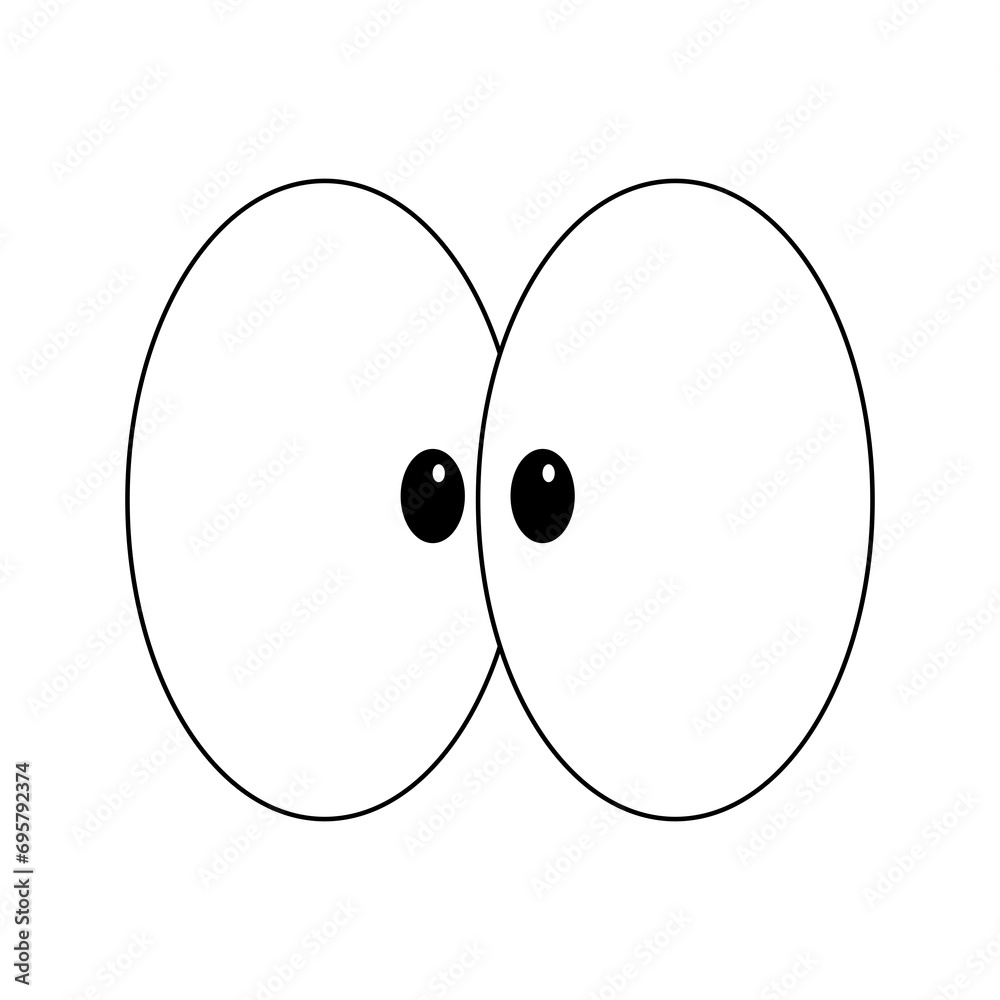 Cartoon eyes. Big shocked eyes. Tired, stressed, scared, sleep-deprived ...