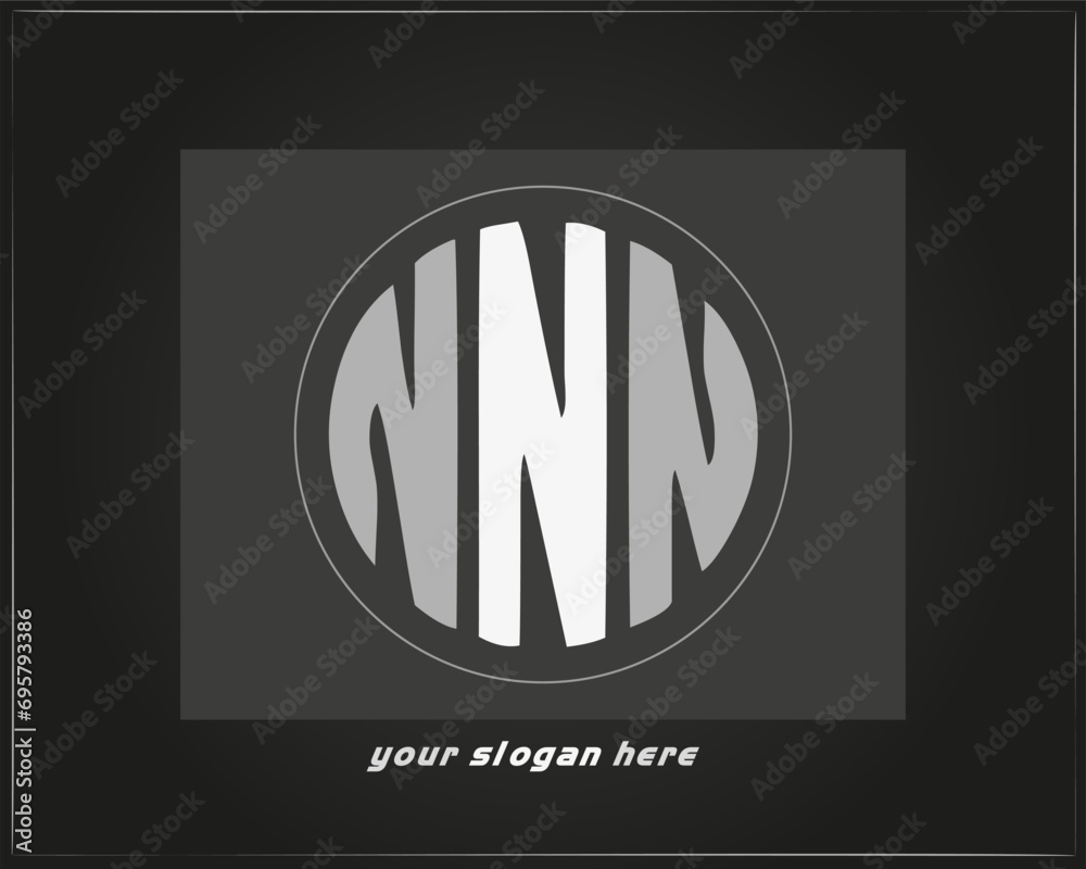 N symbolic Latter Logo Template vector Abstract Monogram Symbol. or ...