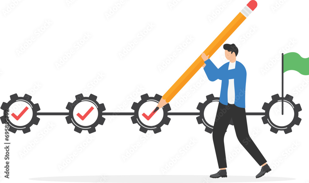 Project tracking, goal tracker, task completion or checklist to remind ...