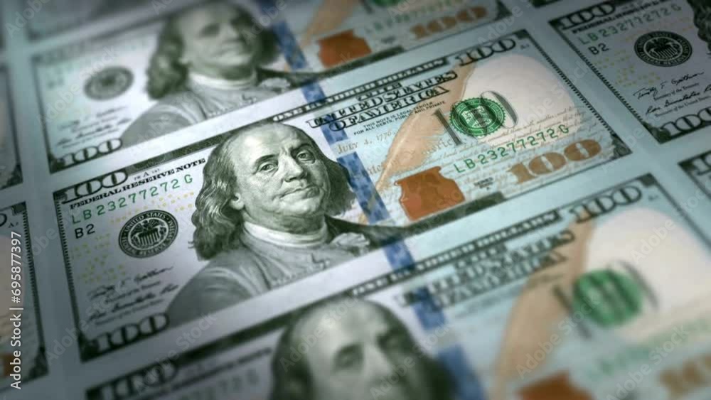 Vidéo Stock close-up finance currency cash background business bank ...