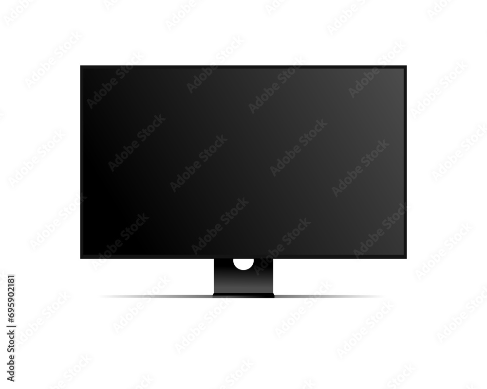 Device realistic pc, screen template. Realistic pc device vector ...