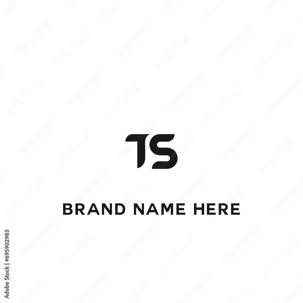 TS logo. T S design. White TS letter. TS, T S letter logo design ...