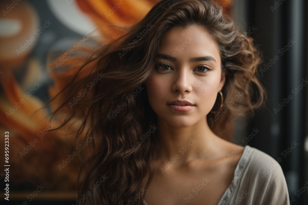 Discover the fusion of contemporary portraiture and abstract art in ...