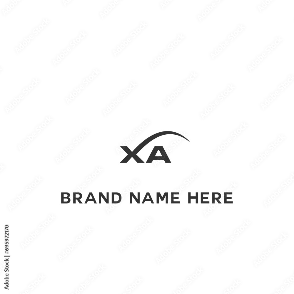 XA logo. X A design. White XA letter. XA, X A letter logo design ...