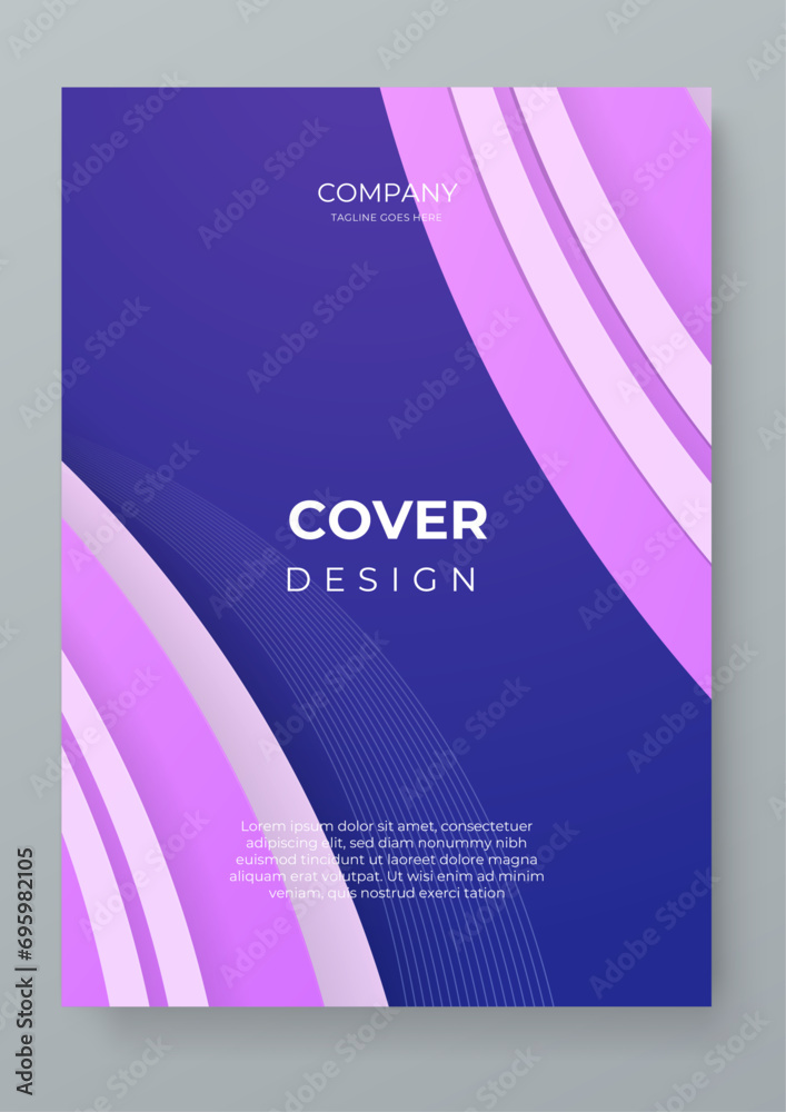 Colorful colourful vector modern cover design with shapes. Creative ...
