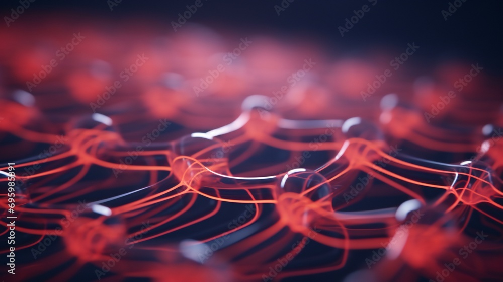 Biological neural network. An abstract and scientific composition ...