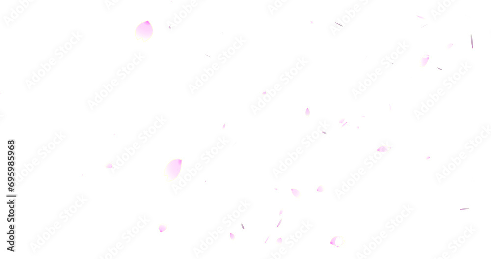 Fantastic cherry blossom particles (transparent background) png with ...