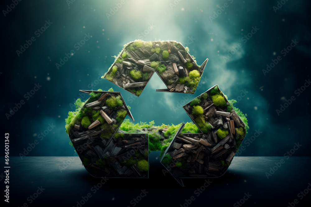 recycle zero waste concept Net zero carbon. Climate neutral long-term ...