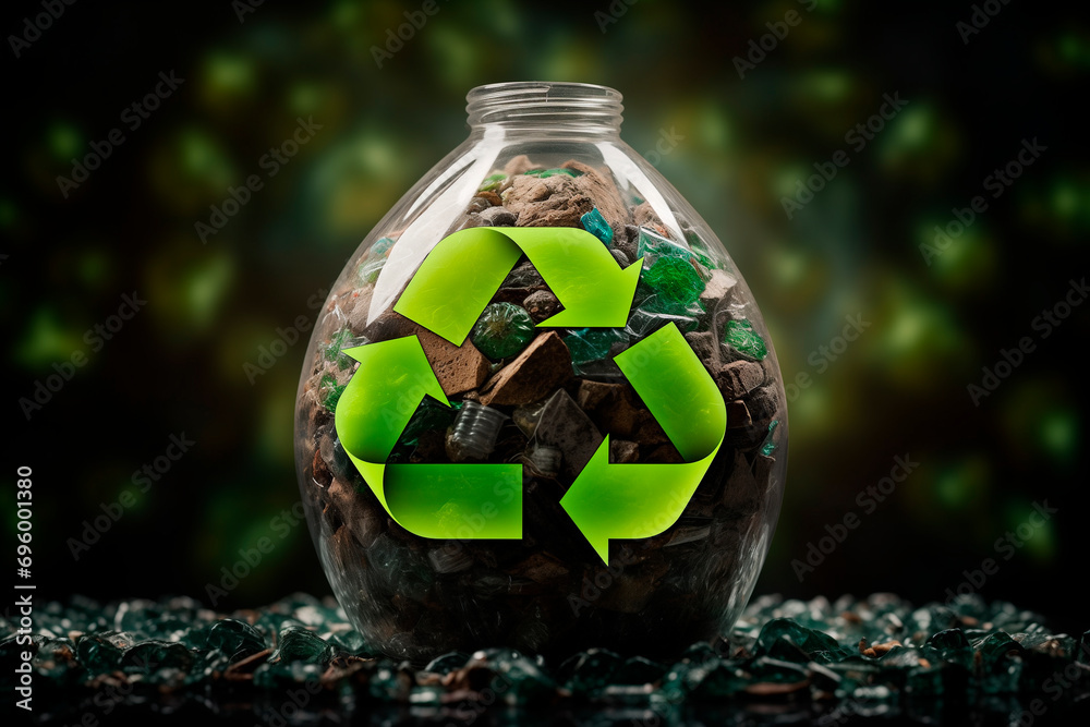 recycle zero waste concept Net zero carbon. Climate neutral long-term ...