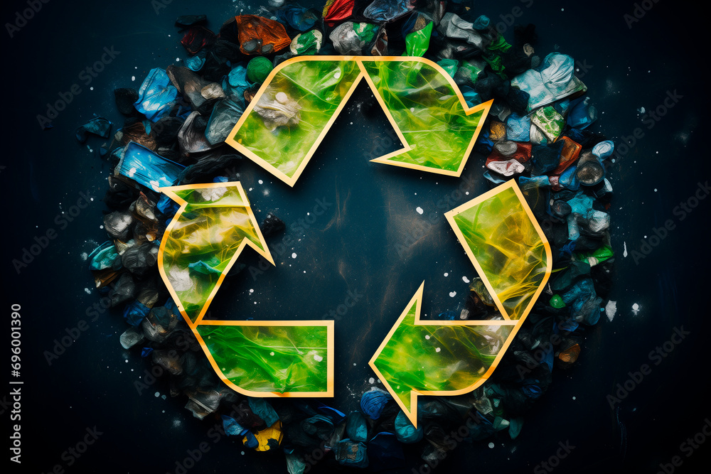 recycle zero waste concept Net zero carbon. Climate neutral long-term ...