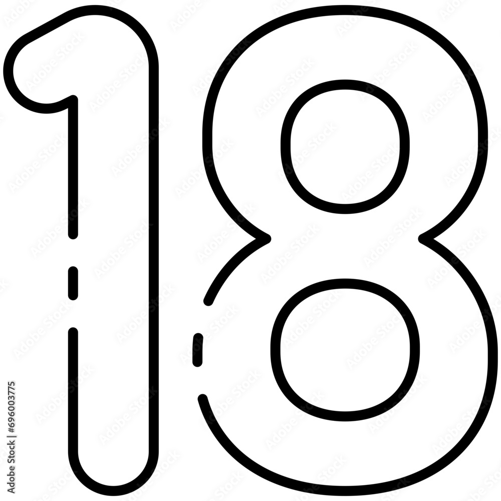 Number, UI, Shapes and Symbols, 1, Mathematical Symbol, Character ...