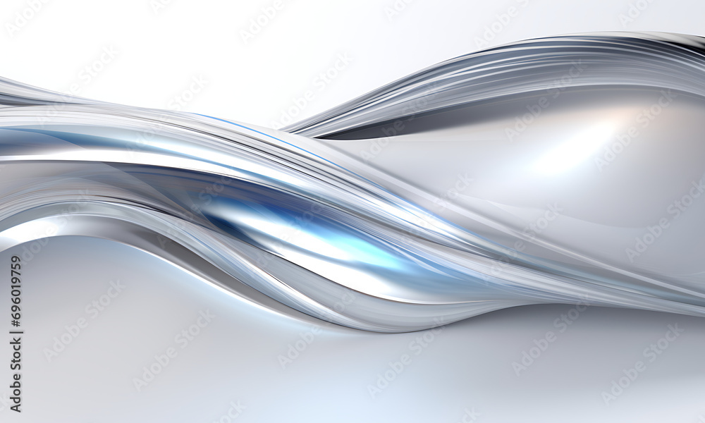 Plain white background with some light lines in the style of chrome ...