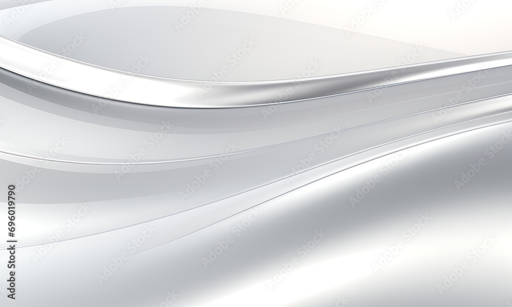 Plain white background with some light lines in the style of chrome ...