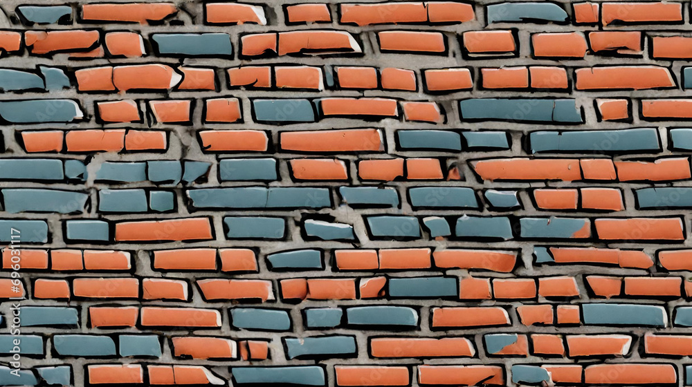 background and texture of decorative red brick wall pattern, Brick wall ...