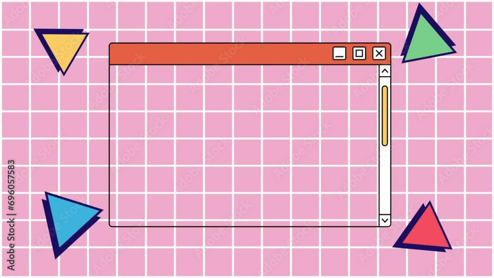 PC user interface from the 90s Retro style Nostalgic 4k window ...