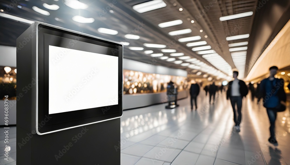 digital media blank black and white screen modern panel signboard for ...