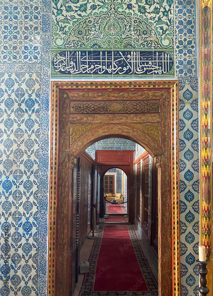Istanbul, Turkey, Aug. 20,2023: Sultan’s Pavilion of The New Mosque ...