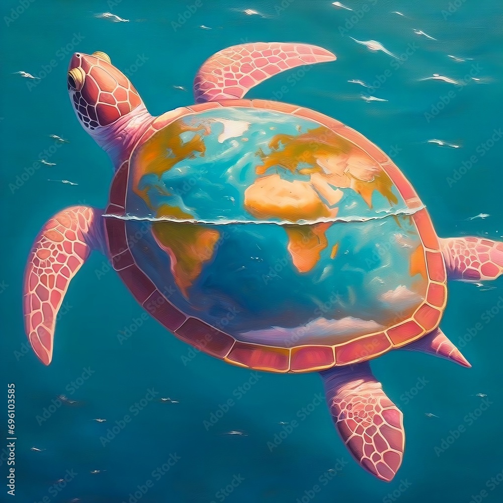 flat earth on the back of a turtle according to the bible, religions ...