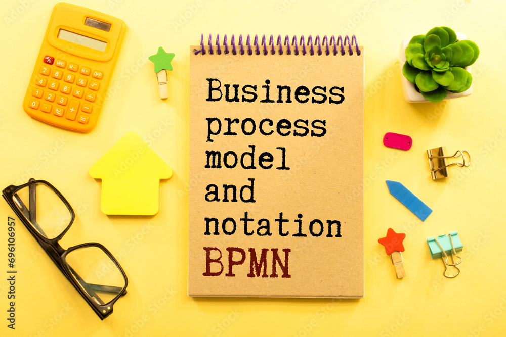 Business process model and notation BPMN is shown using a text Stock ...