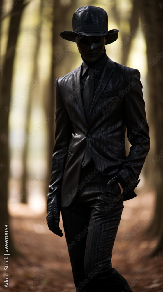 Creep Couture Elegance Meets The Supernatural On The Gala Runway Stock