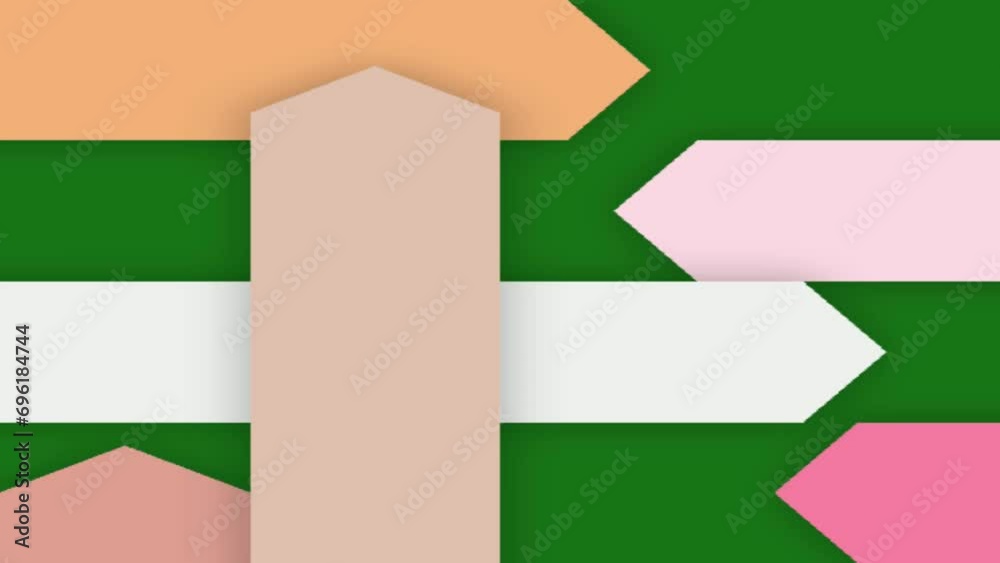 Modern shape transition in diagonal direction on green screen chroma ...