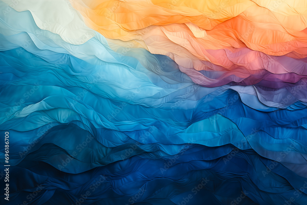 Abstract water ocean wave navy blue grunge texture. Blue and yellow ...