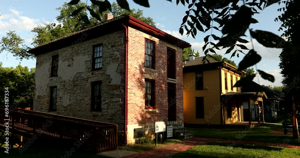 Topeka, Kansas, USA - June 17, 2023: Afternoon light shines on the ...
