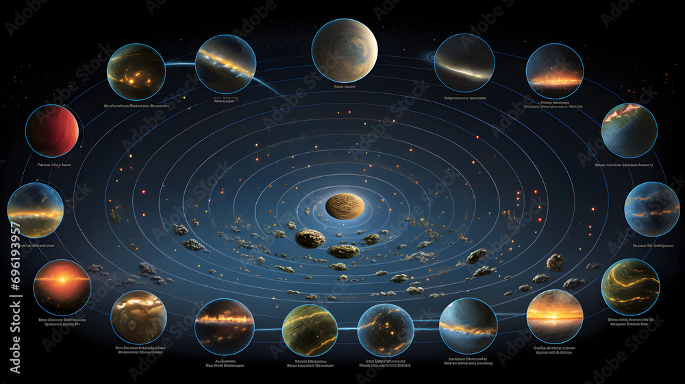 Flat Earth Biblical Stellar scenery, galaxies, planets, space ...