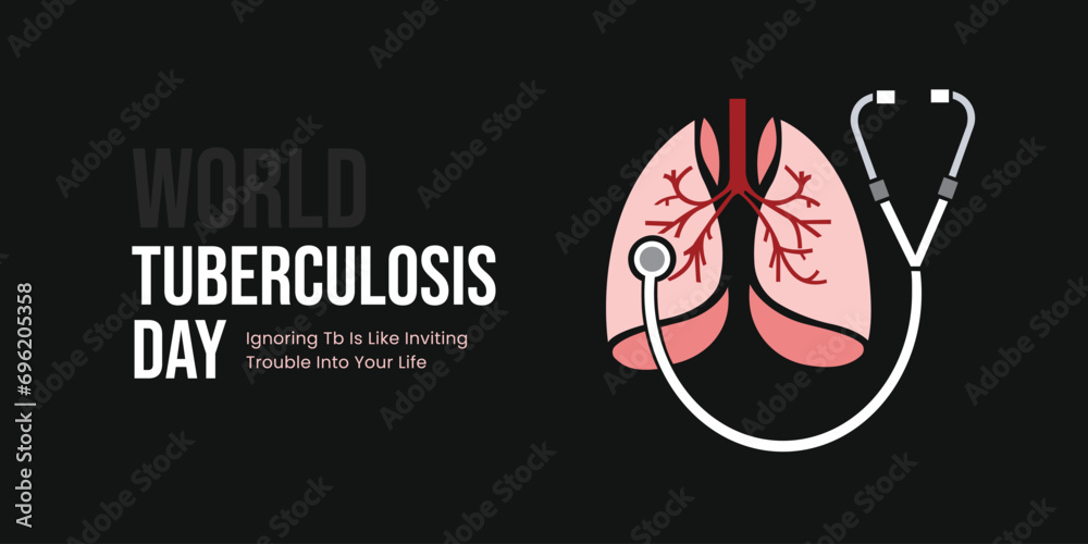 World Tuberculosis Day, banner, poster, social media post, vector ...