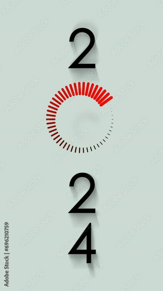 Vidéo Stock 2024 Happy New year text effect Cinematic Title Trailer ...