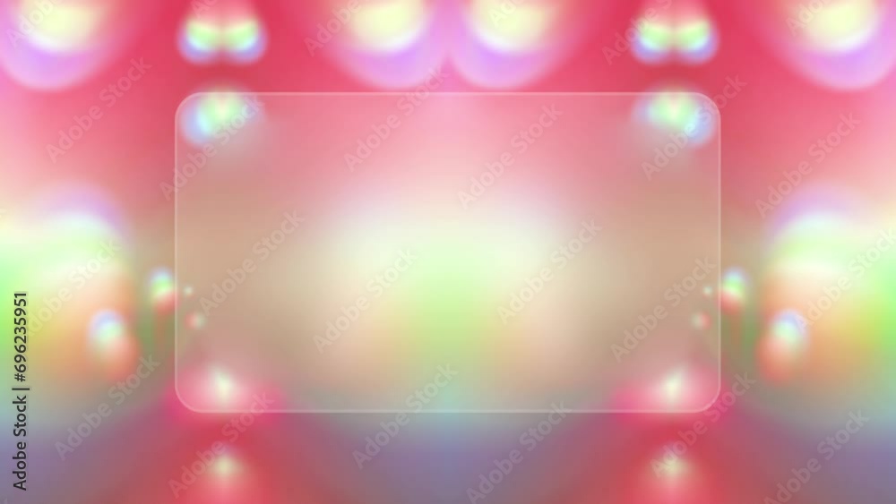 Glass morphism rectangle with abstract gradient light blur and frame ...