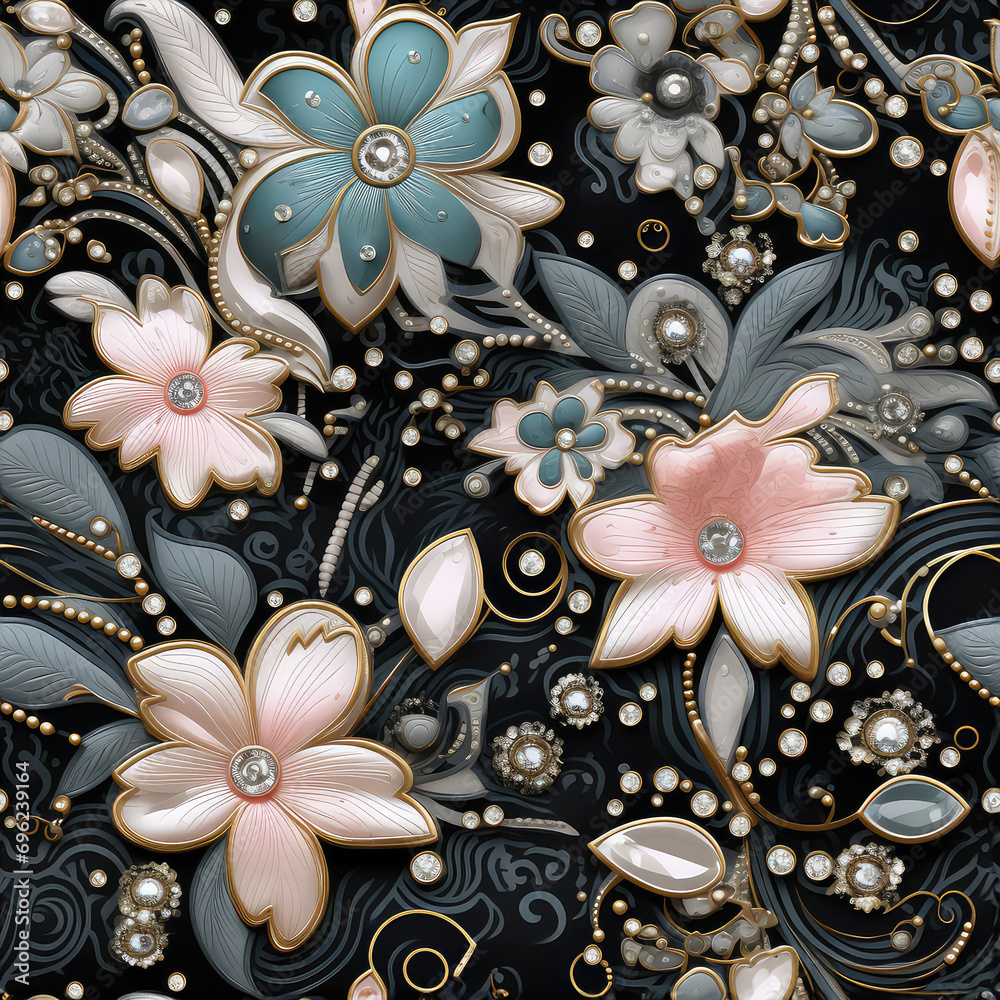 Seamless Pattern Printable Digital Paper Stock Illustration | Adobe Stock