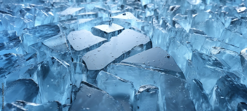 Crystal Clear Ice Transparency and Intricacies in a Captivating Ice ...